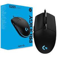 MOUSE LOGITECH G203 PRODIGY RGB - PRETO - Play Informática Pinhais